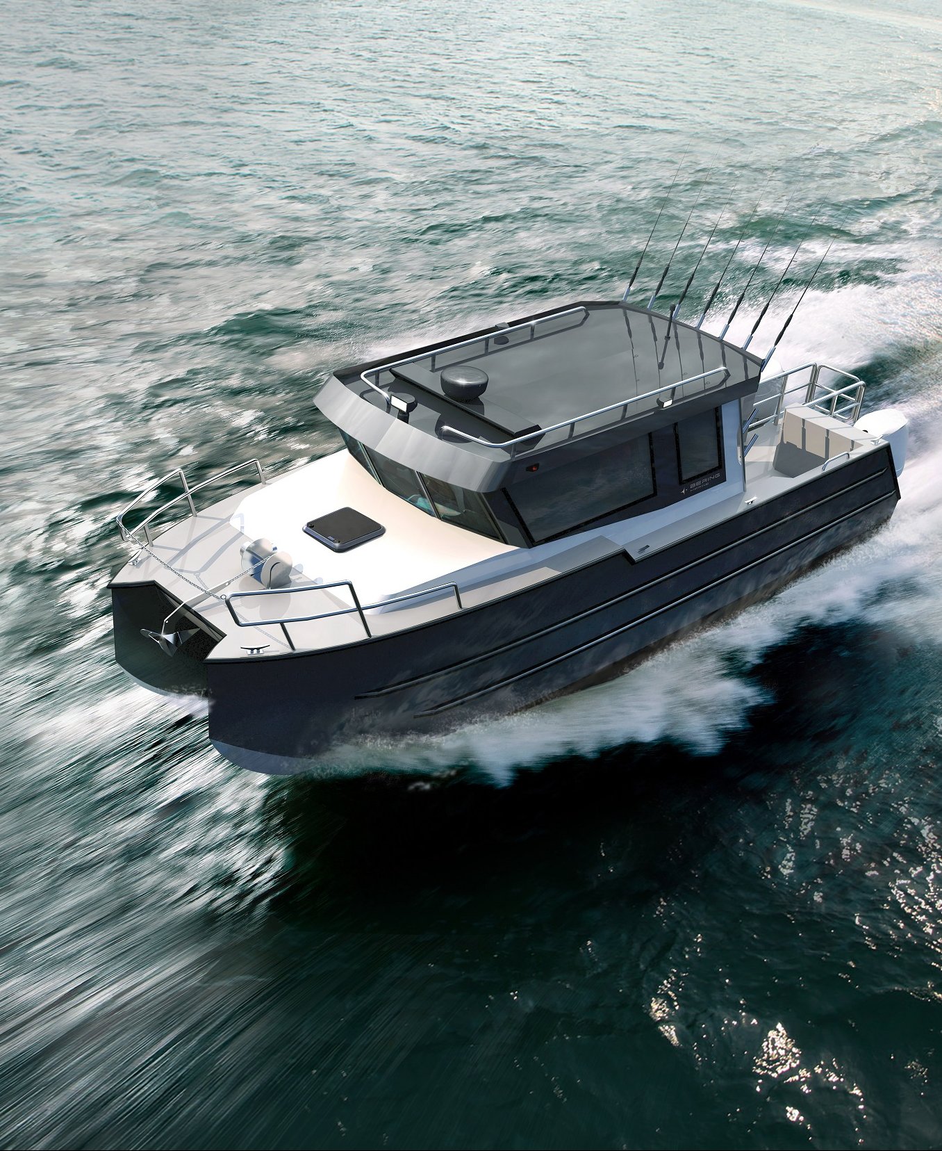 BM 34 Full Cabin Sport Fisher Hydrofoil Boat | Bering Marine |Hysucat